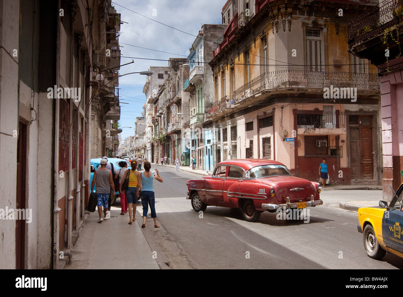 One of streets of Habana, Cuba Stock Photo - Alamy