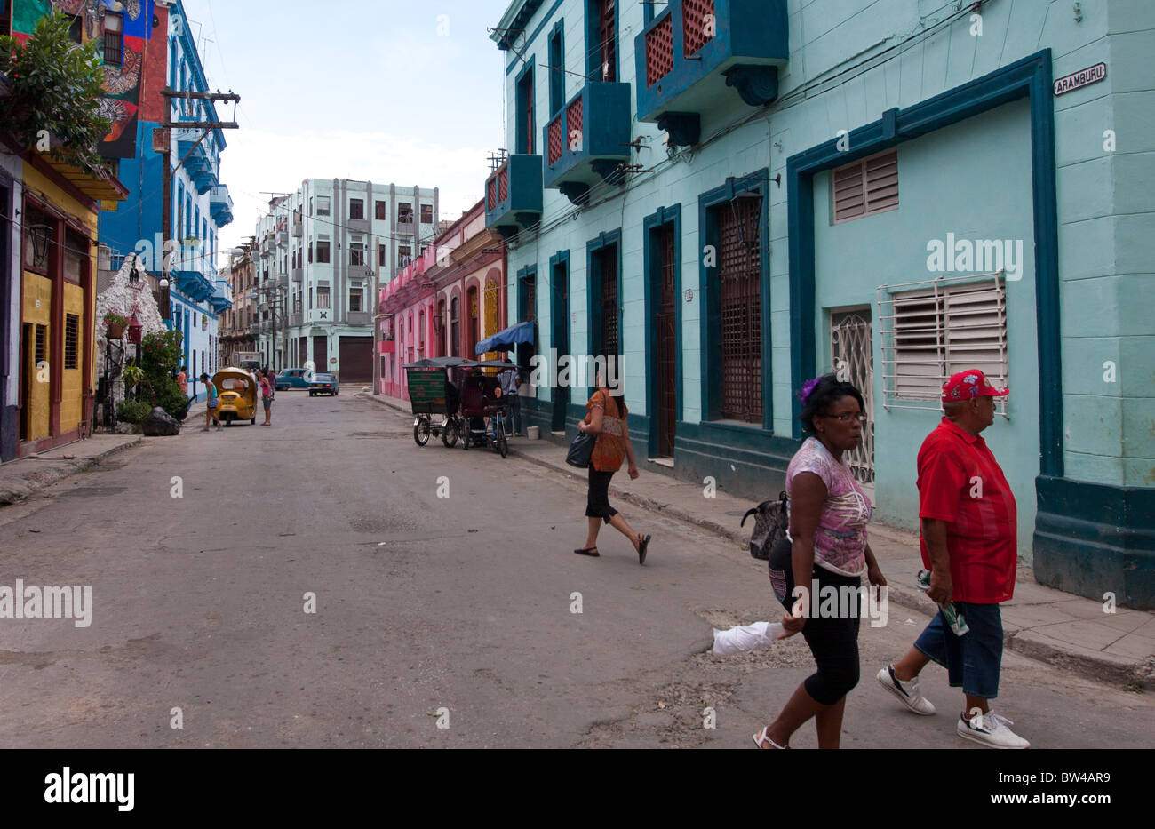 One of streets of Habana, Cuba Stock Photo - Alamy
