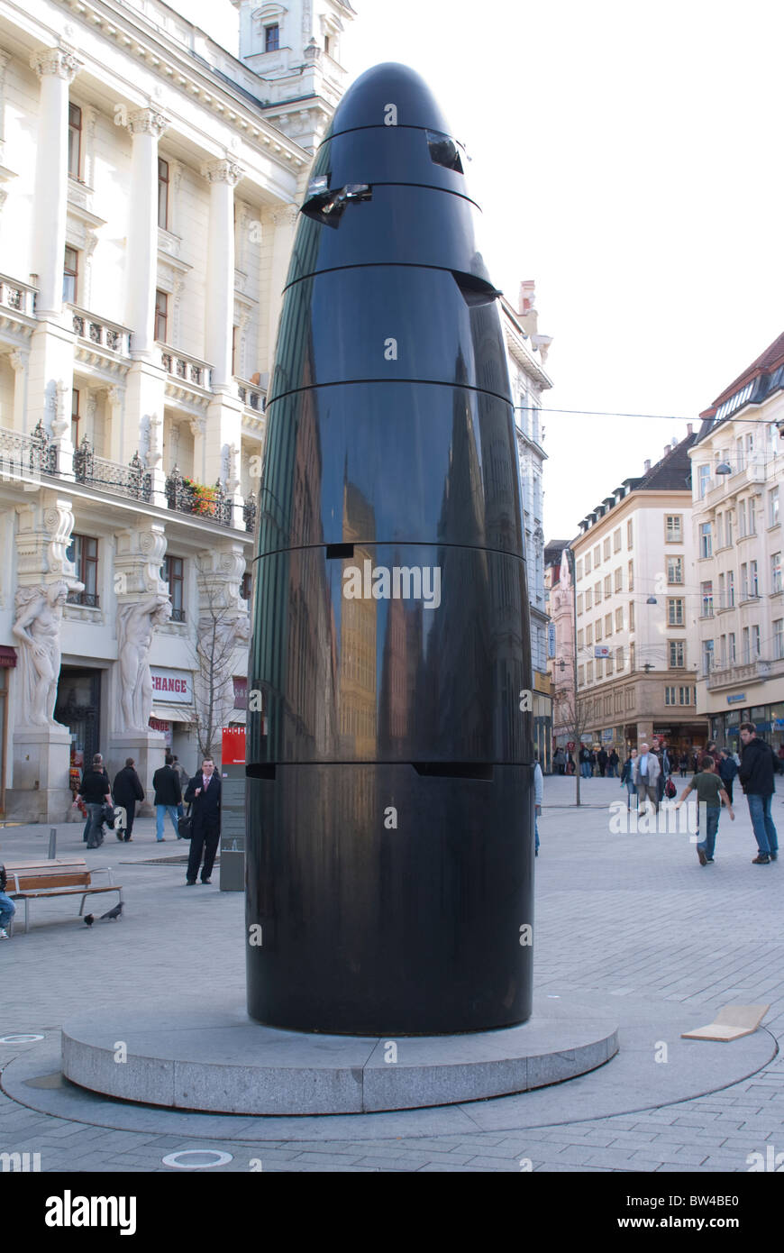 Clock in Namesti Svobody, Brno Stock Photo - Alamy