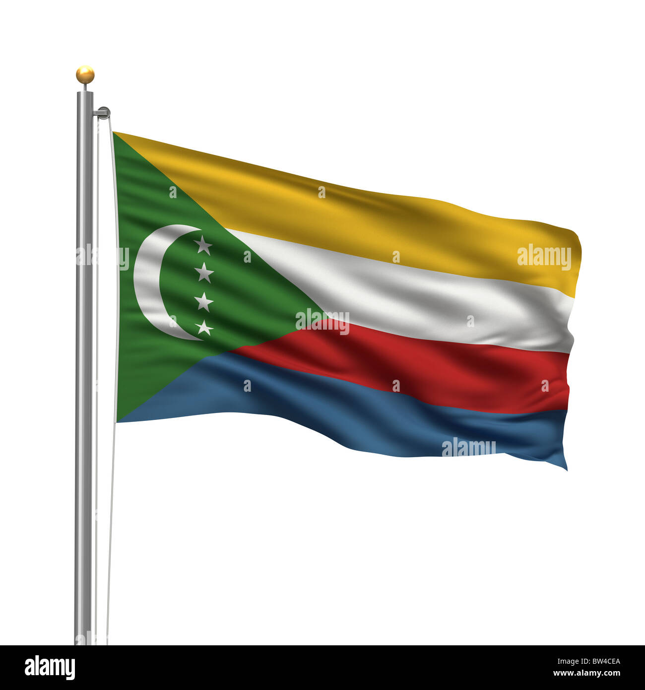 Flag of Comoros Stock Photo - Alamy