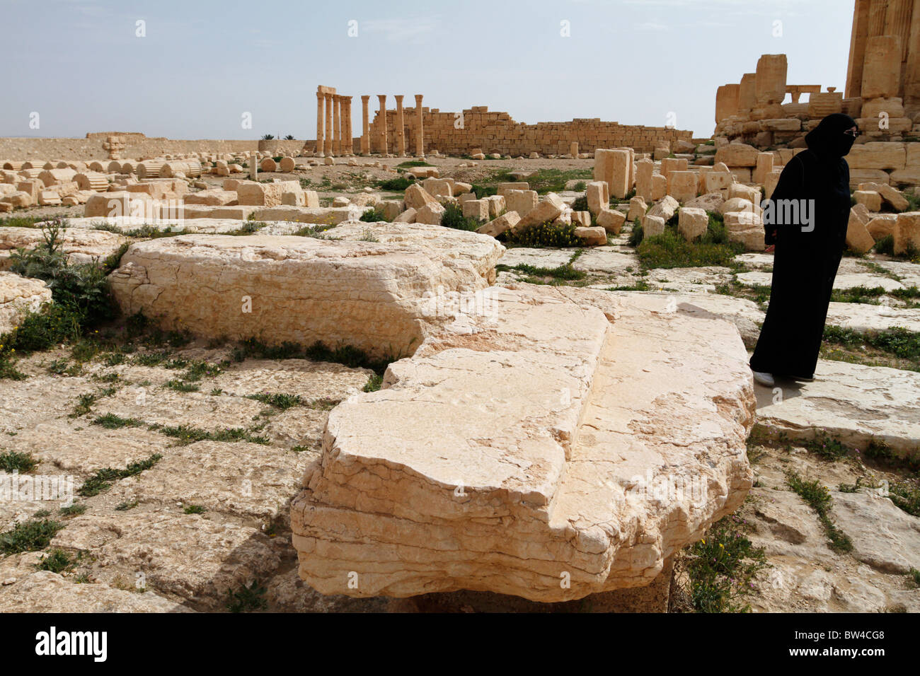 Remains of the ancient city of Palmyra in Syria Stock Photo - Alamy