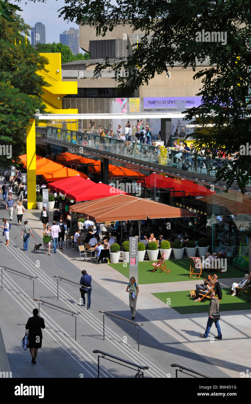 Royal Festival Hall terraces on the Southbank complex Stock Photo - Alamy