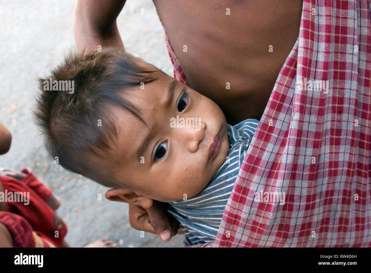 Hungry street children boys are in need of food on the streets of ...