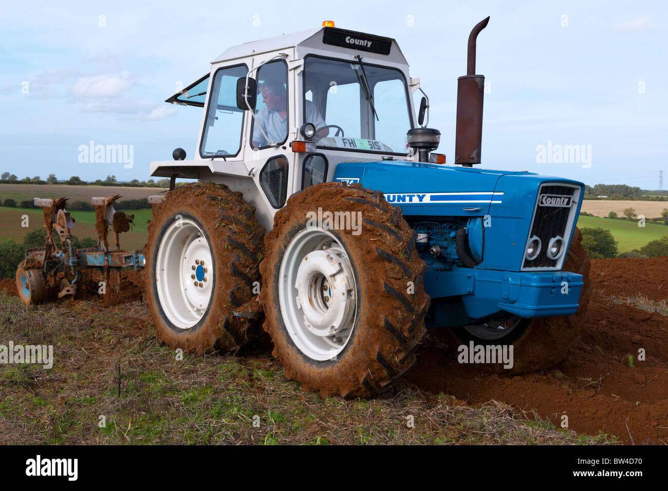Tractor County 1174 Four Wheel Drive Stock Photo - Alamy