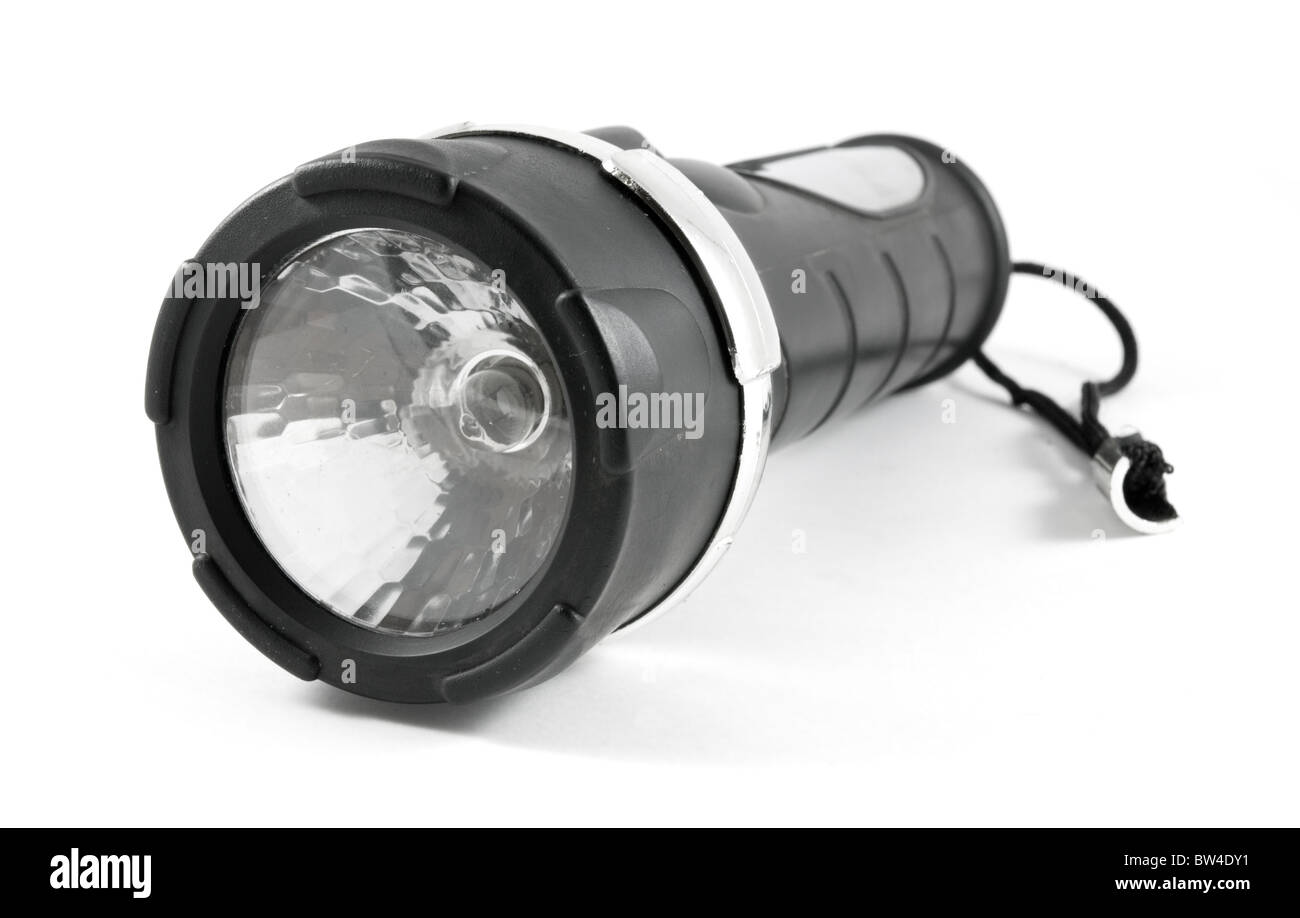 Flashlight isolated on white background Stock Photo - Alamy