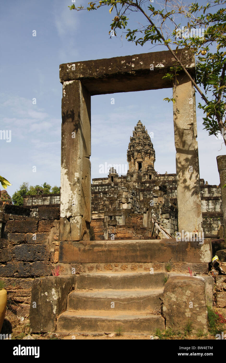The Bakong, a temple of the early Roluos temple group in Siem Reap ...