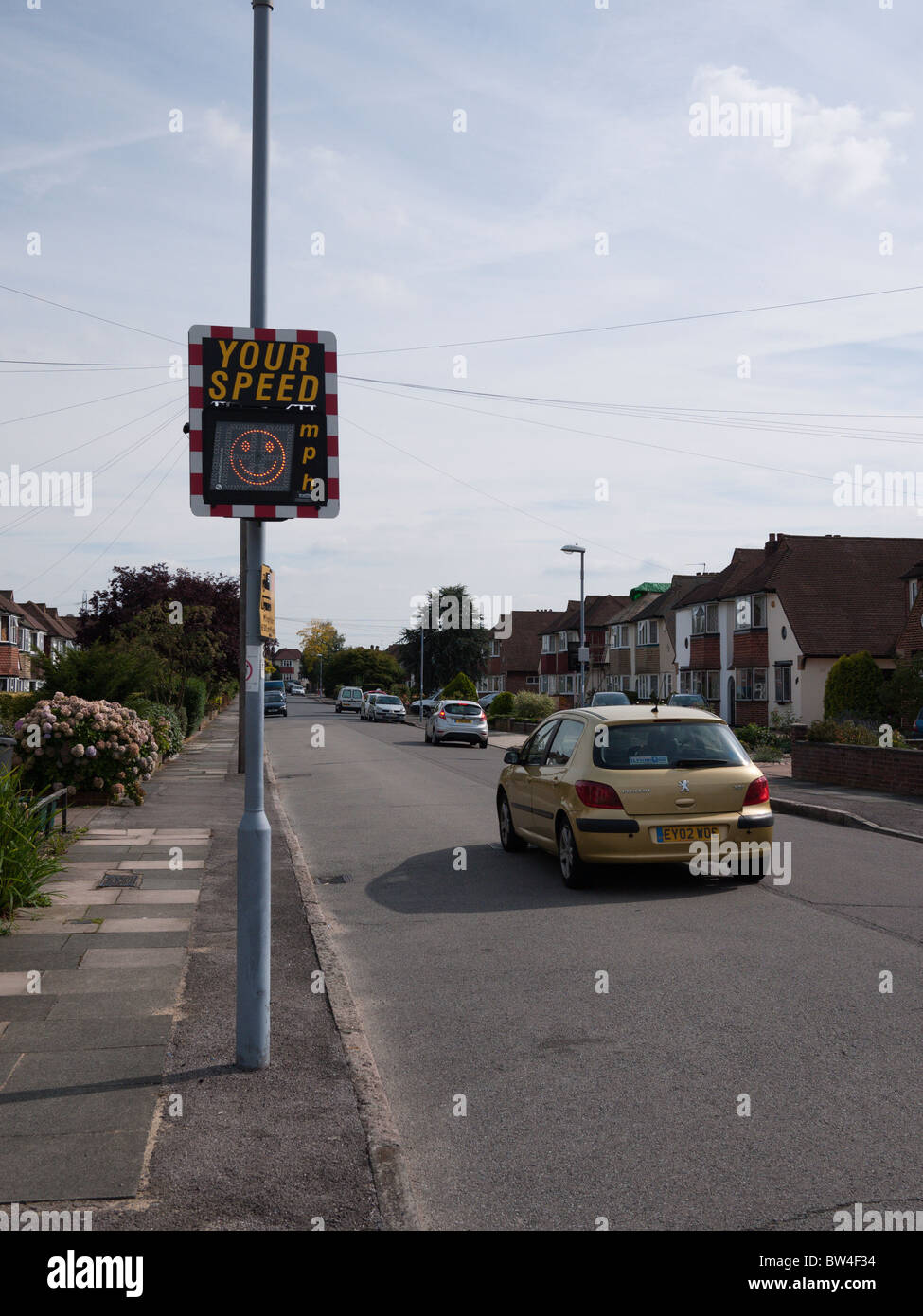 Your Speed LED Indicator shows speed and happy or unhappy faces as cars ...