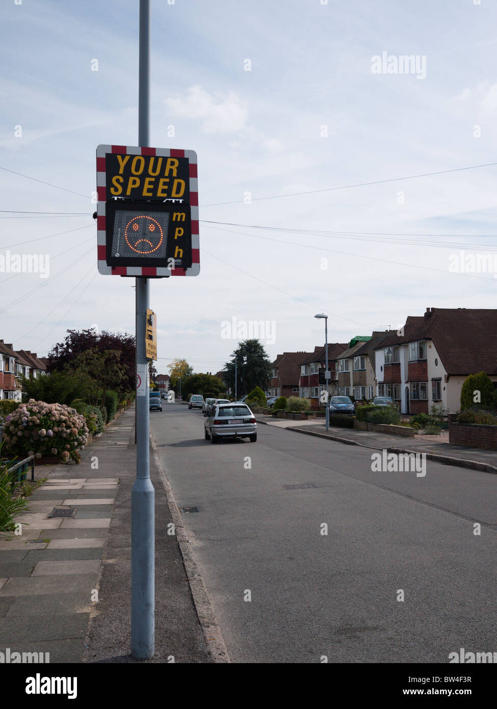 Your Speed LED Indicator shows speed and happy or unhappy faces as cars ...