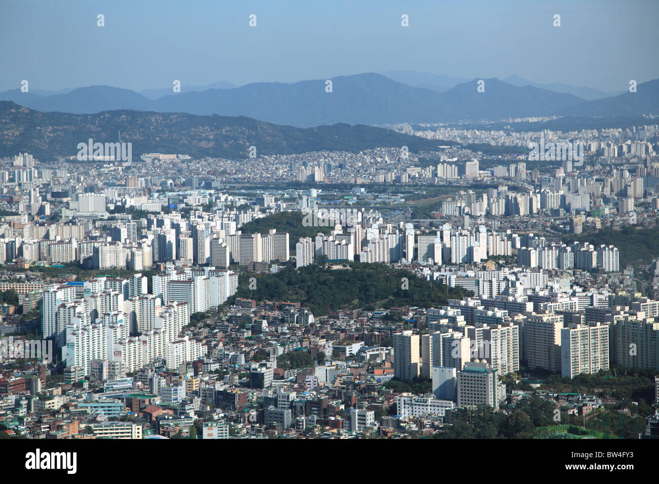 Overview, Cityscape, Seoul, South Korea, Asia Stock Photo - Alamy