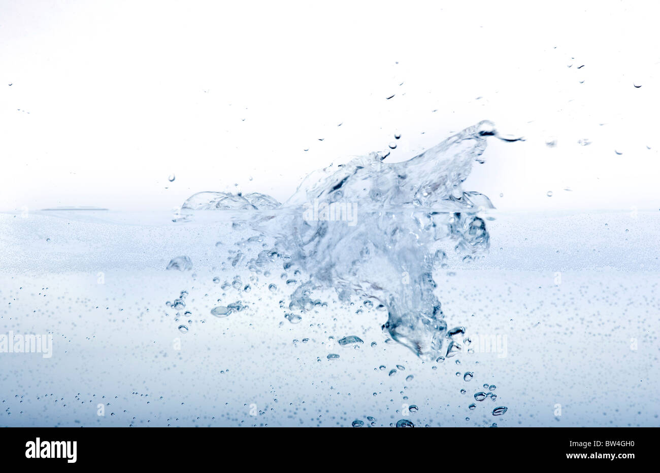 Water splash isolated on white Stock Photo - Alamy