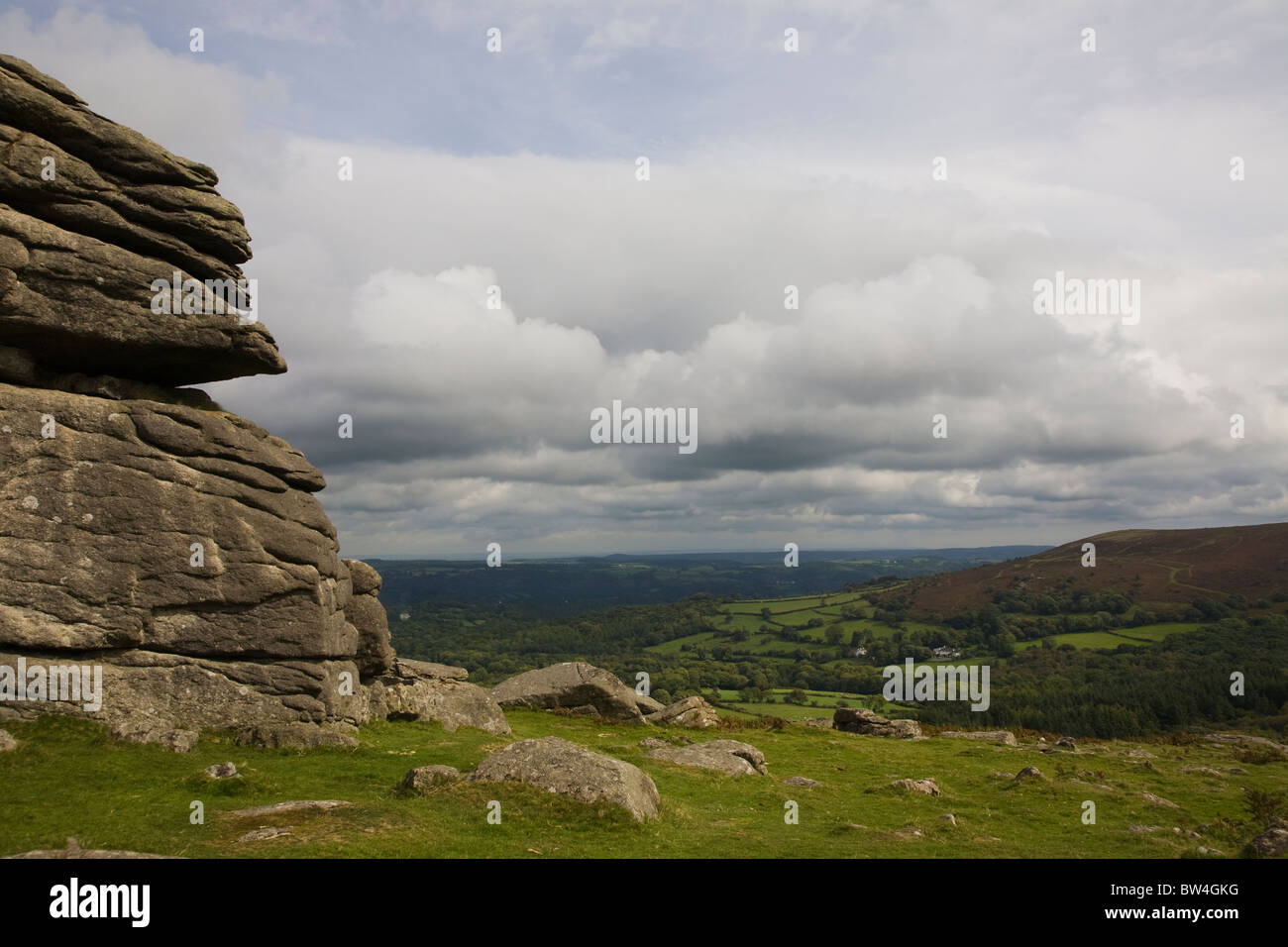 Hound Tor, Devon, Dartmoor Stock Photo - Alamy