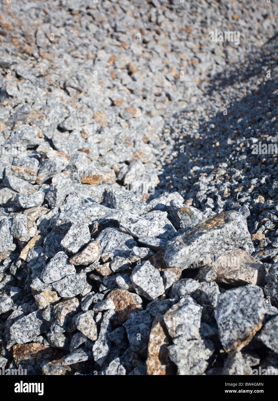 Coarse crushed stones , used for construction Stock Photo - Alamy