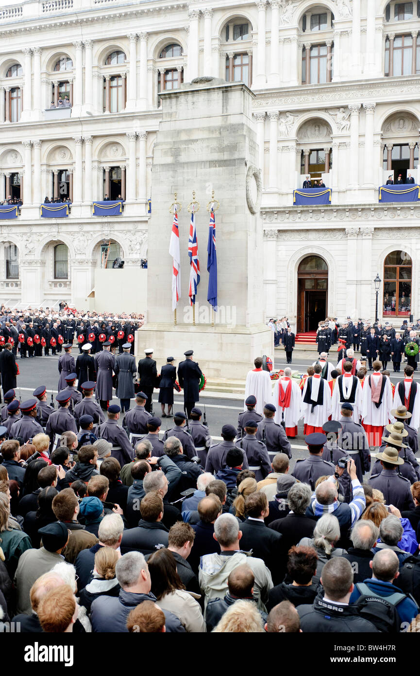 Crowds gather at the Cenotaph for the Remembrance Sunday Memorial ...