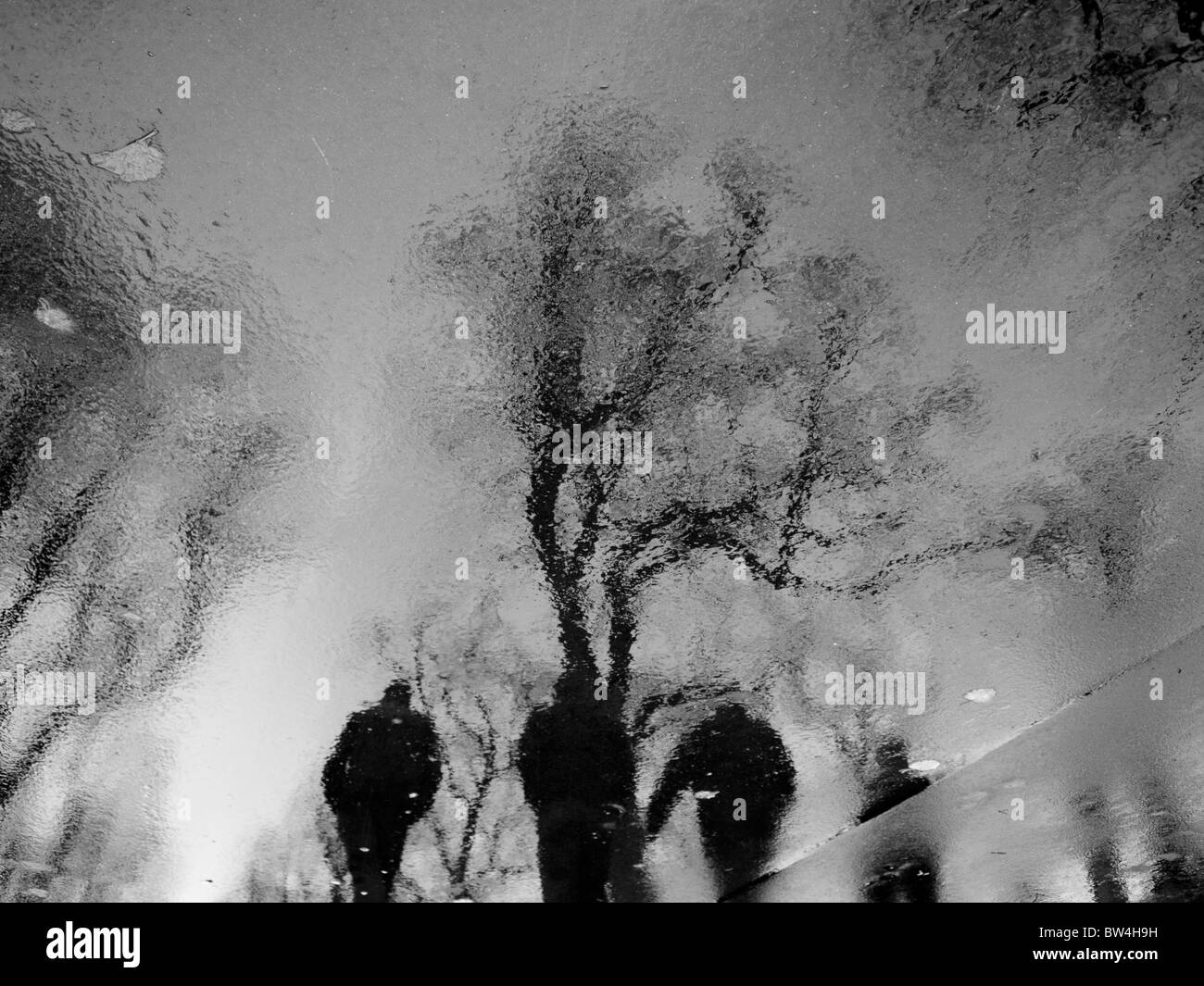 Men walking in the park Black and White Stock Photos & Images - Alamy