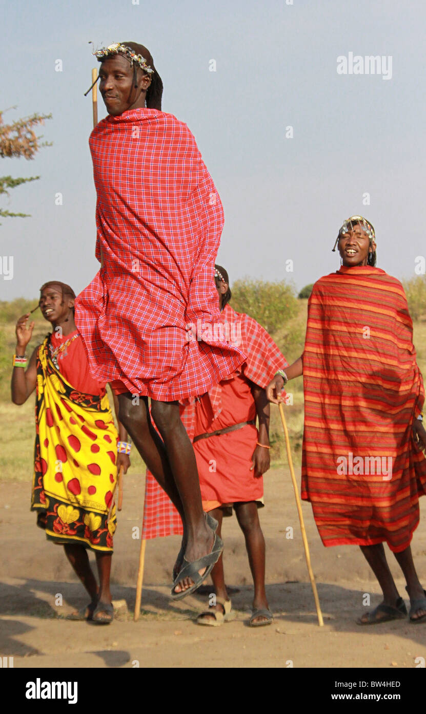 Kenya, Masai Mara, Masai (Also Maasai) Tribesmen an ethnic group of ...