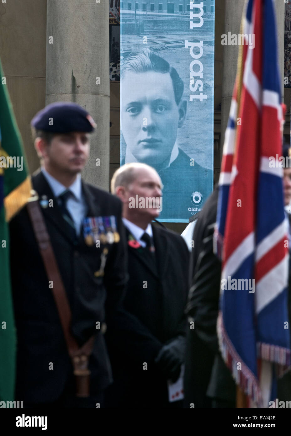 An image of a young Winston Churchill looks on as remembrance Sunday is ...
