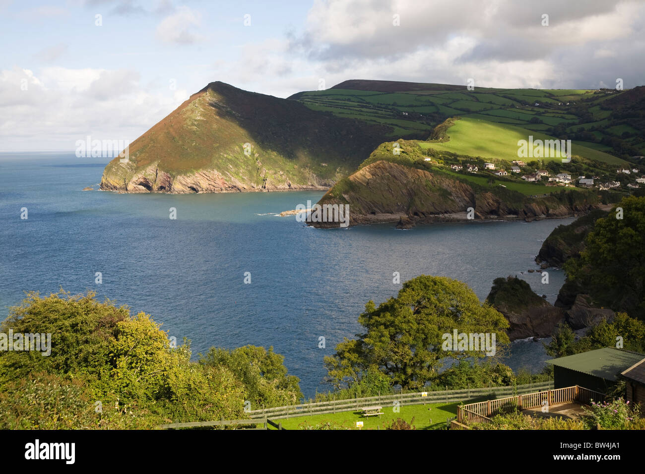 Coastal Path Combe Martin Stock Photo - Alamy