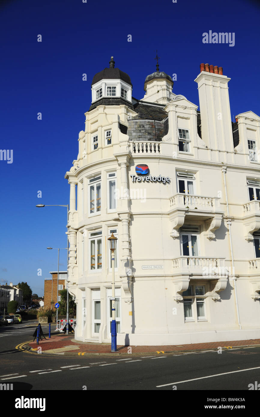 A Travelodge Hotel on Eastbourne Seafront, East Sussex, England Stock ...