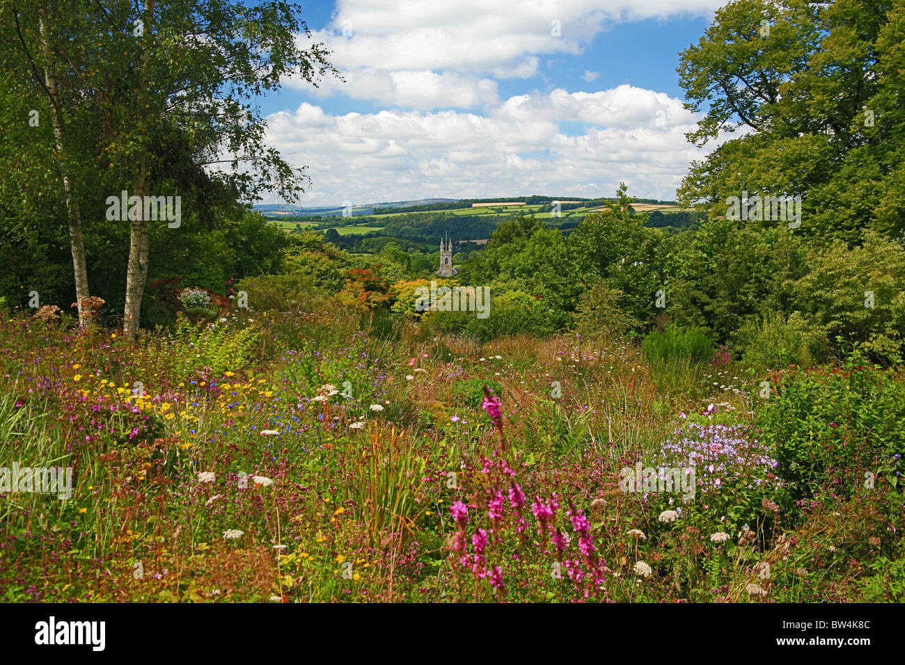 The Cottage Garden at Buckland Monachorum in Devon, England, UK Stock ...