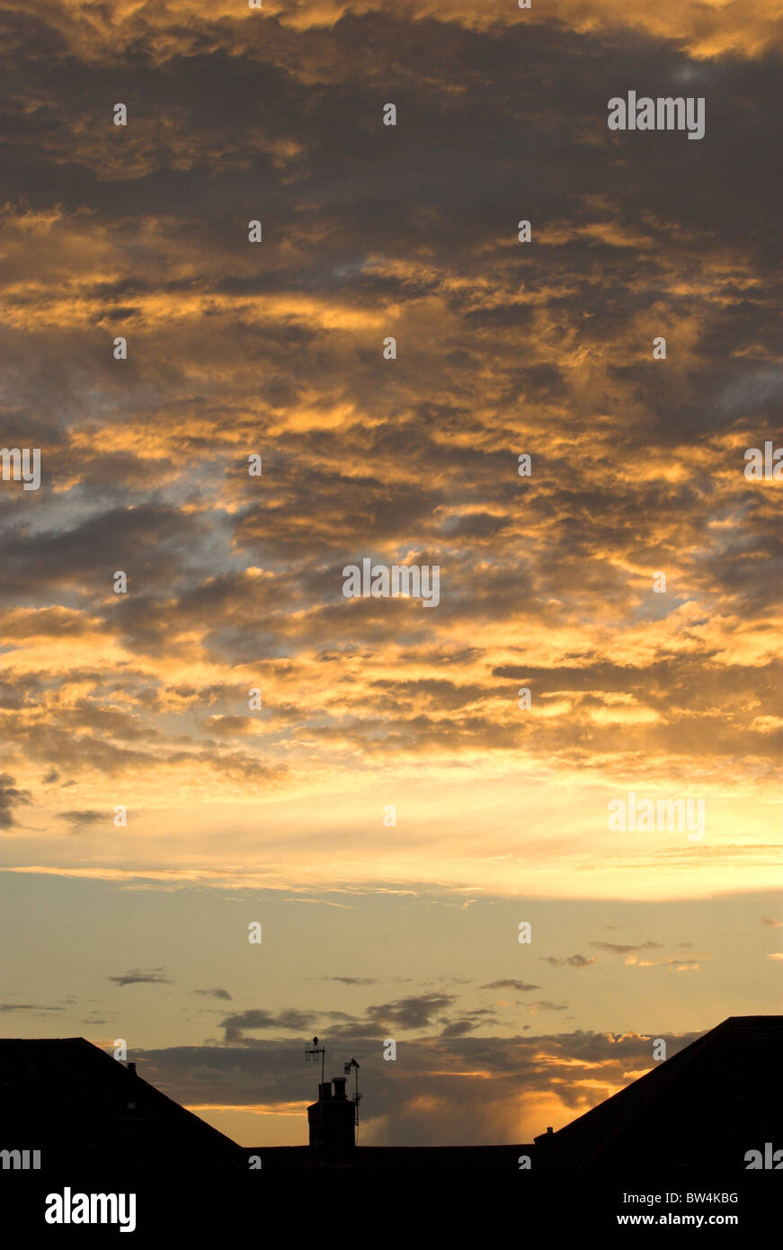 Evening sky over southern England Stock Photo - Alamy