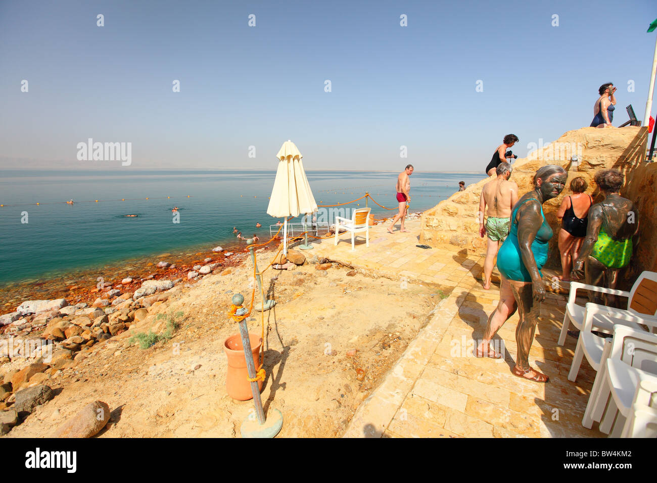 Jordan, Deadsea, dead sea, resort and Spa, mud, swim and float on the ...