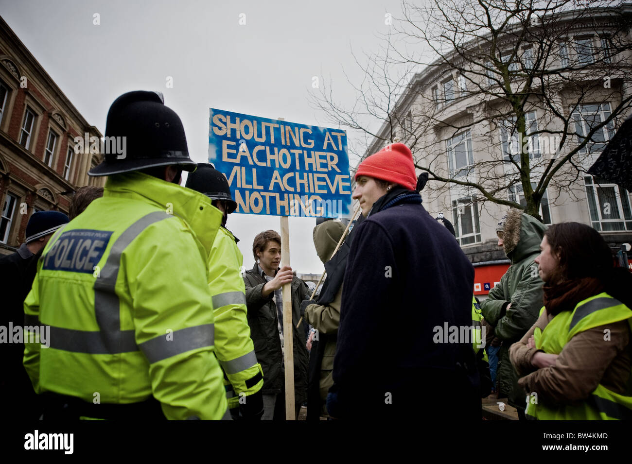 EDL & UAF protest in Bolton Stock Photo - Alamy
