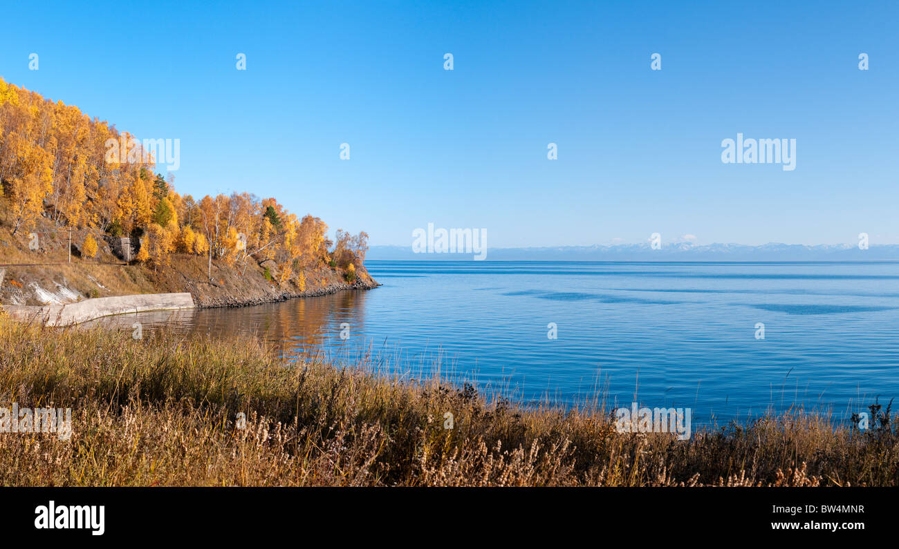 Autumn at Lake Baikal - oldest, deepest and most voluminous freshwater ...
