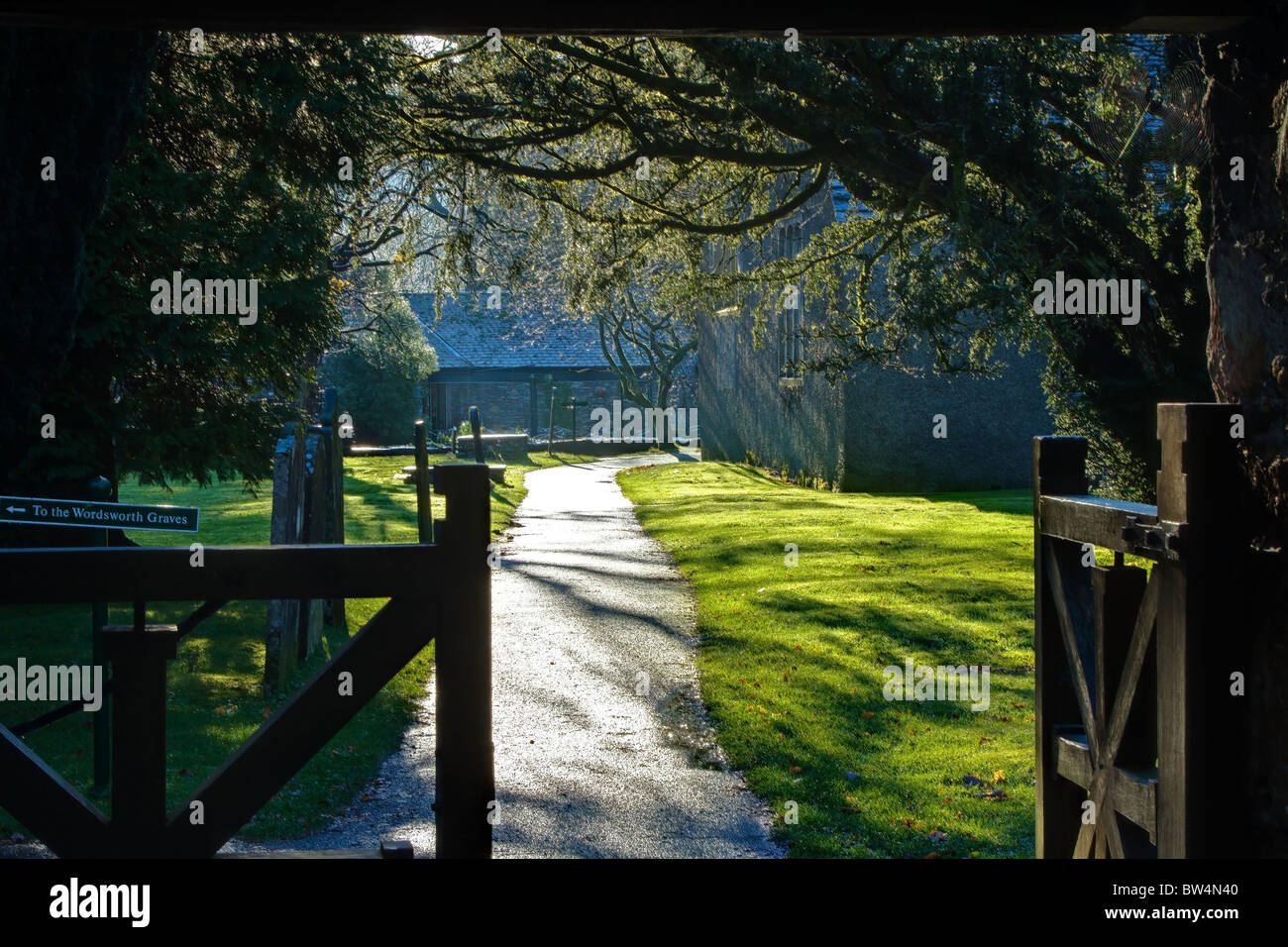 St oswalds church grasmere hi-res stock photography and images - Alamy