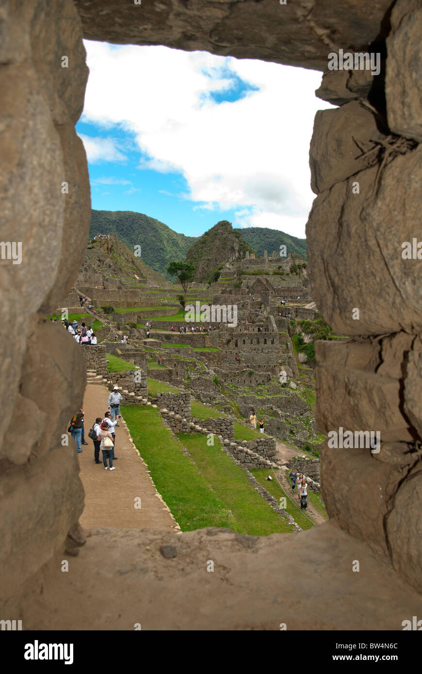 Inca Archeology Stone Window High Resolution Stock Photography and ...