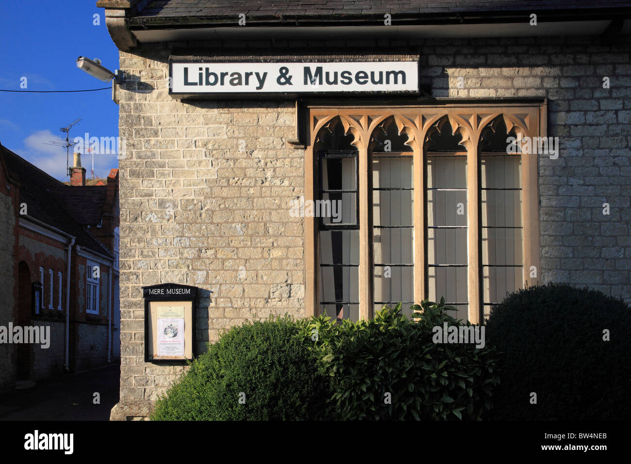 Library and Museum in Mere Town Wiltshire England Stock Photo - Alamy