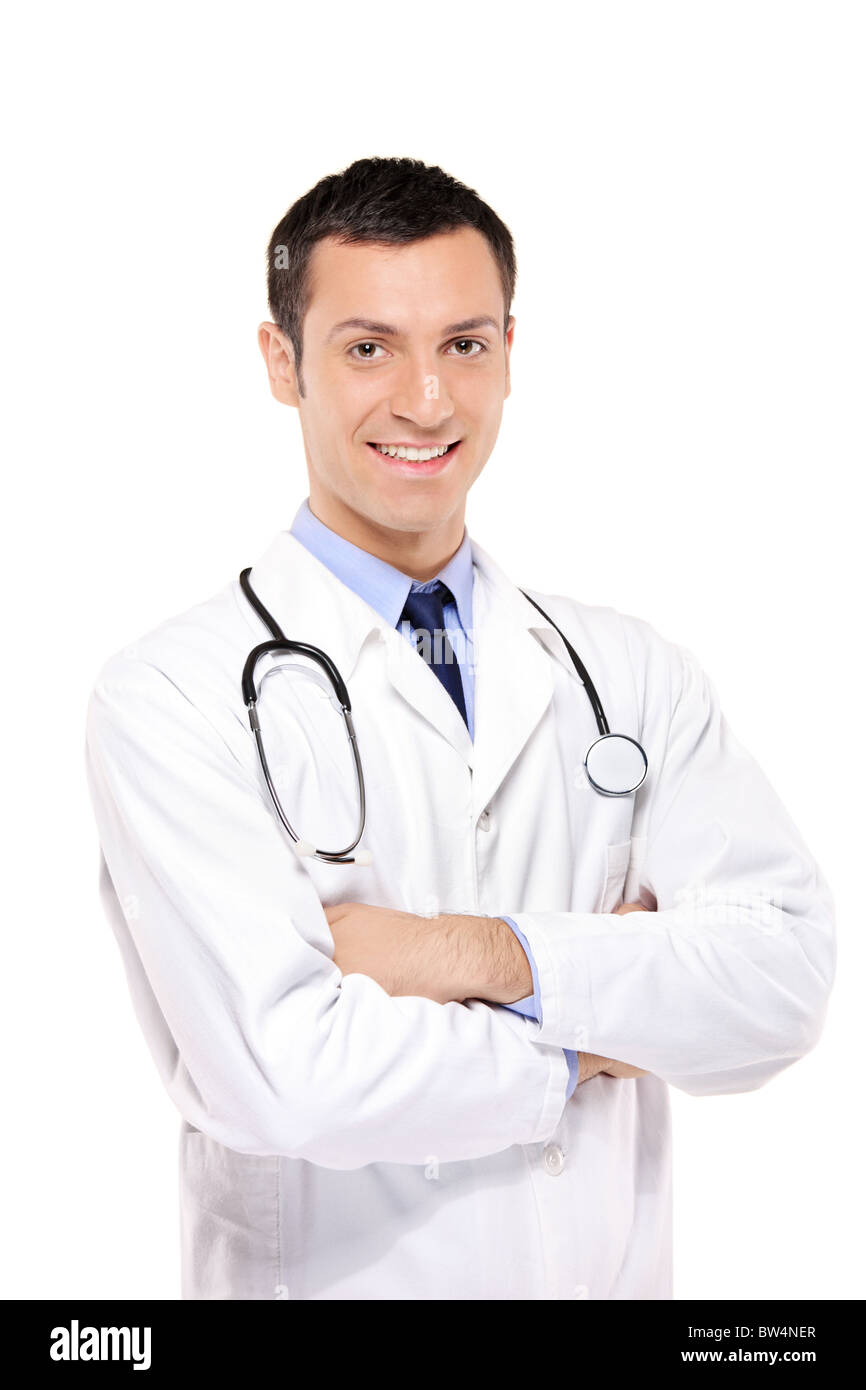 A portrait of a medical doctor posing Stock Photo - Alamy