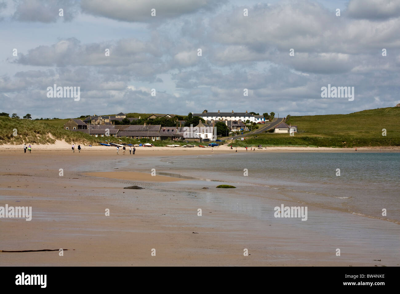 Low Newton-by-the-sea St Mary's or Newton Haven near Embleton bay ...