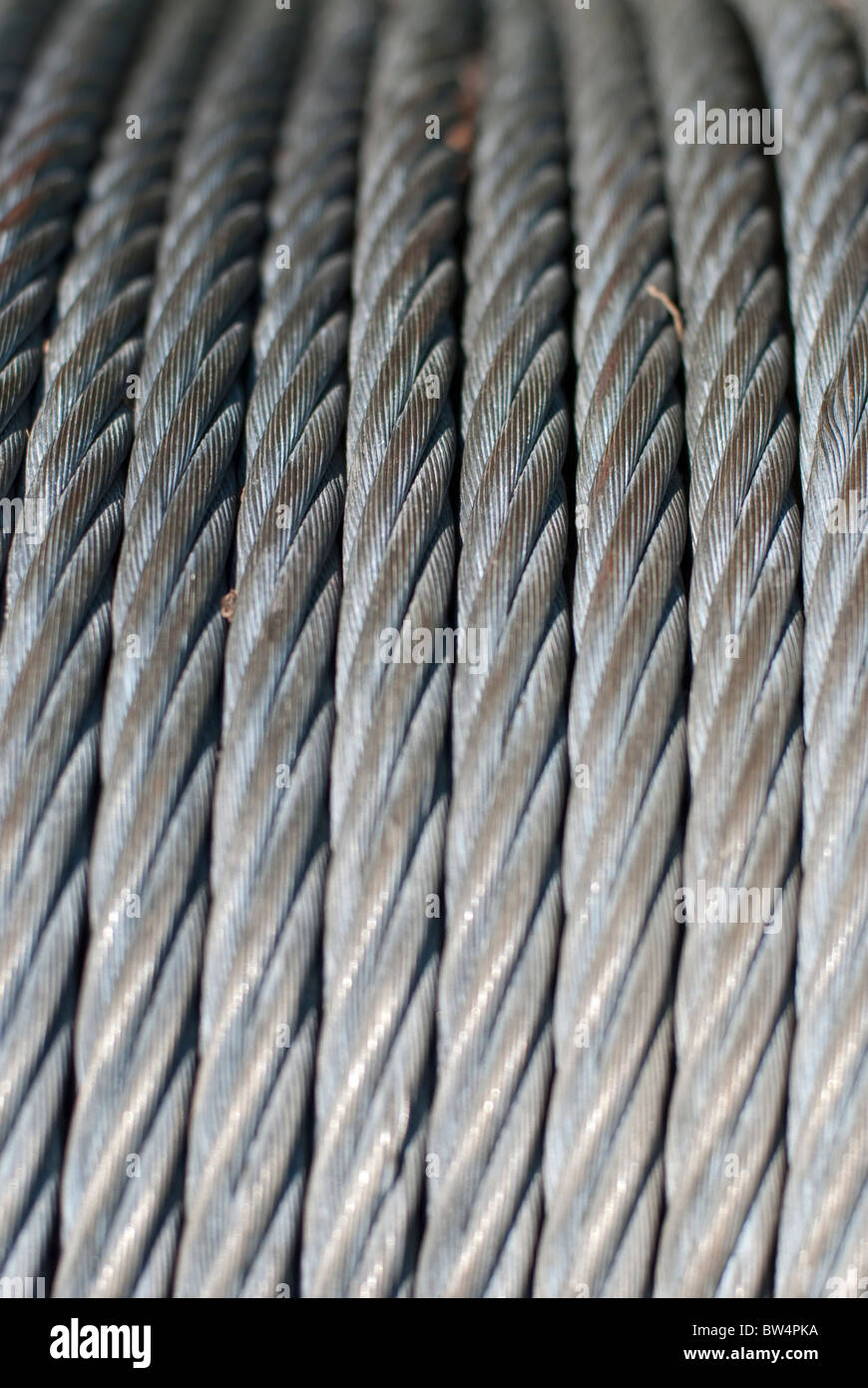 Steel rope as art 2 Stock Photo - Alamy