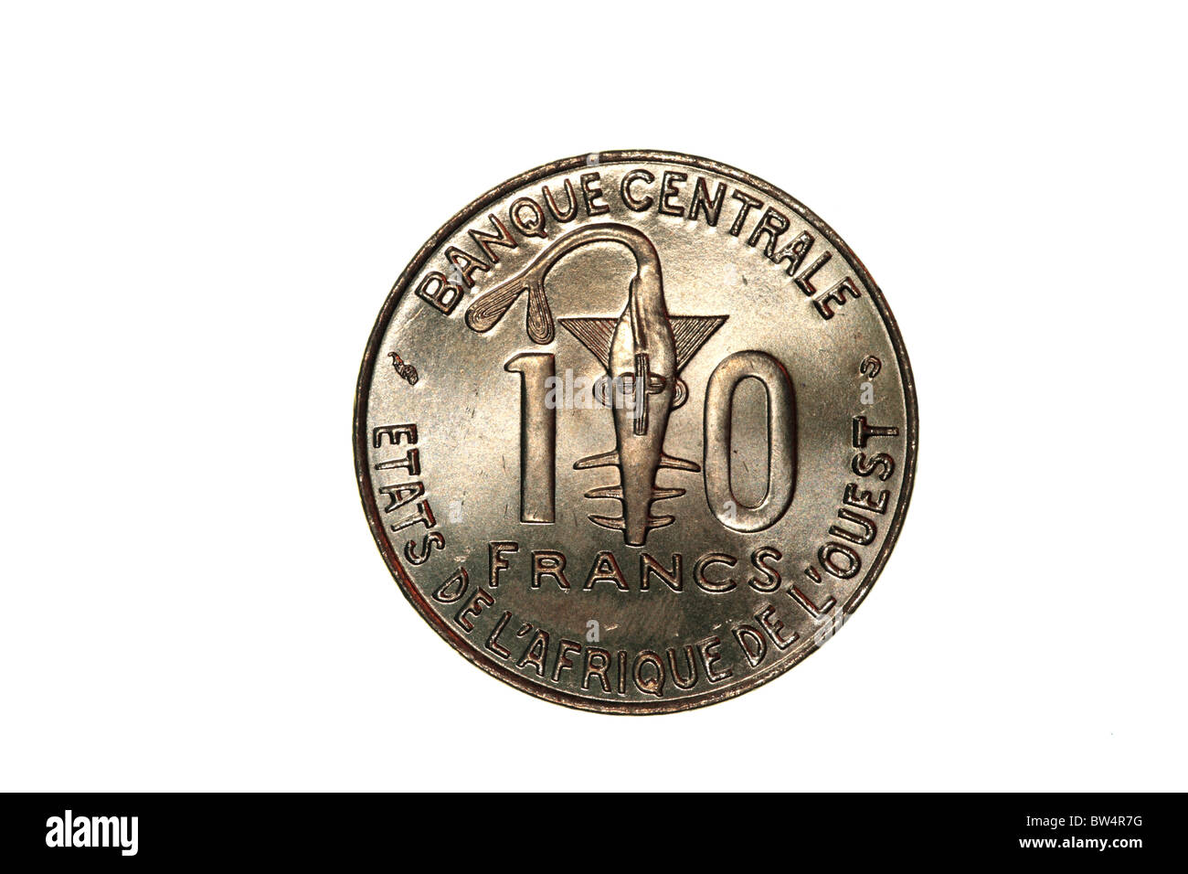 West African Franc Coin Stock Photo - Alamy