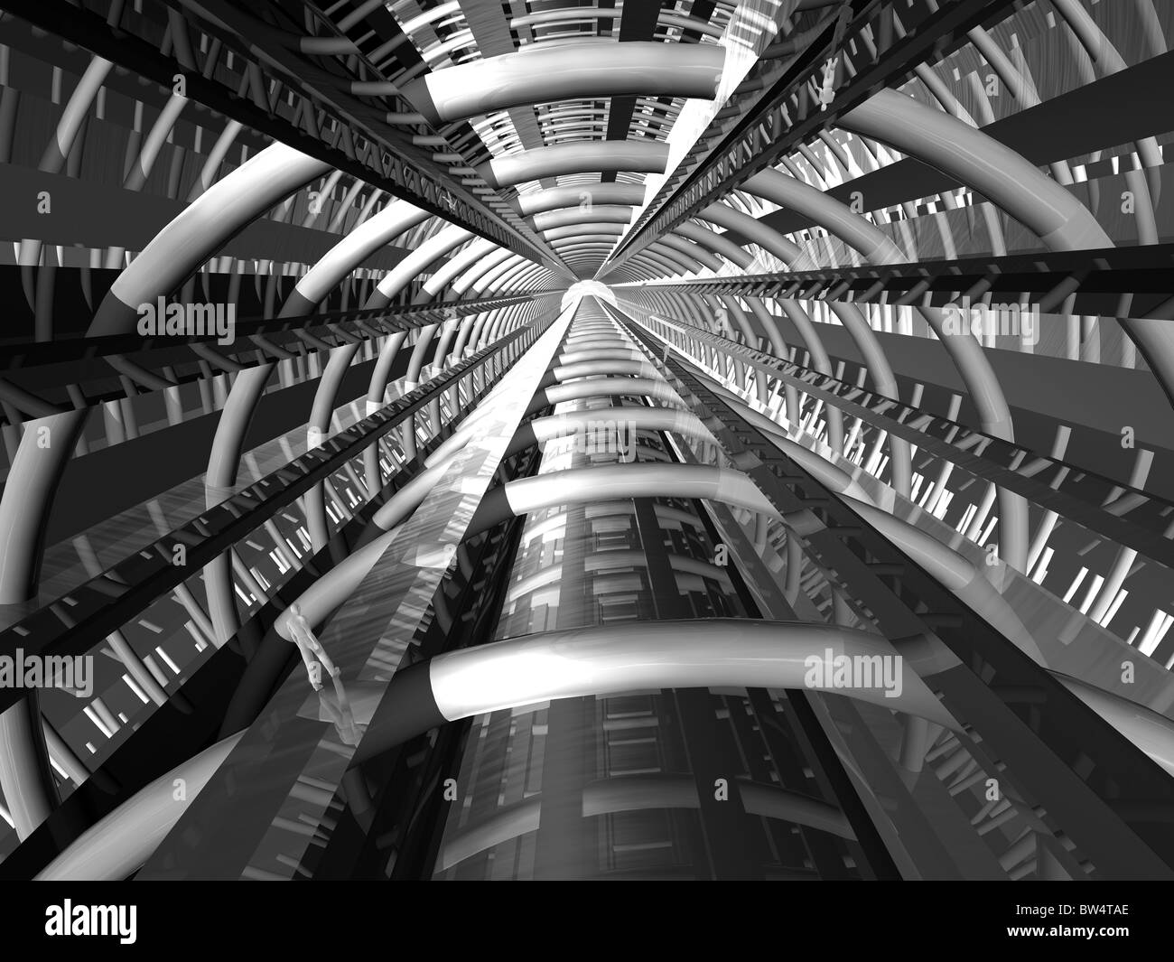 Metal pathway Black and White Stock Photos & Images - Alamy