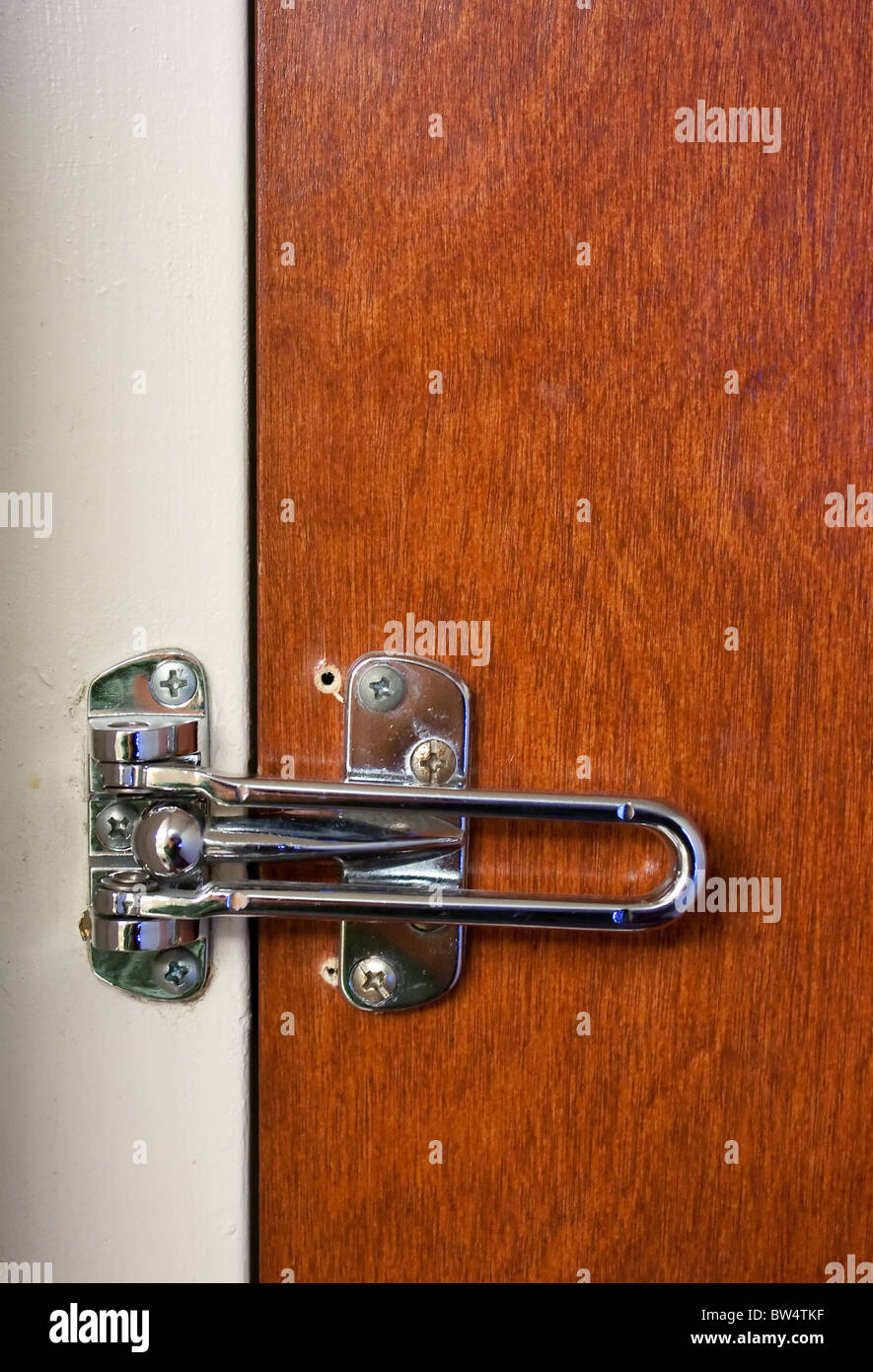Hotel door lock or latch Stock Photo - Alamy