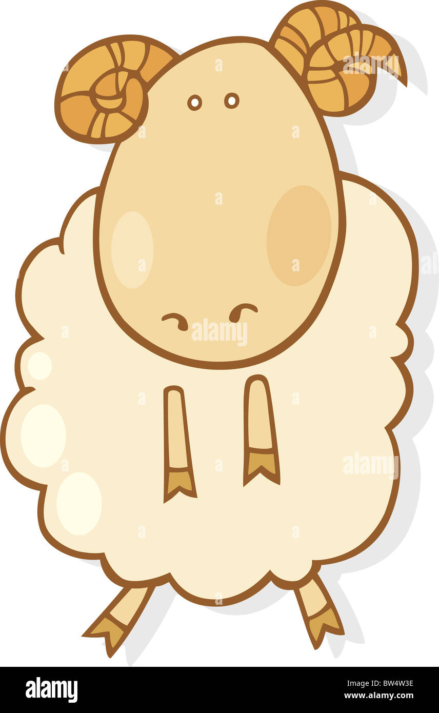 Illustration of aries zodiac sign Stock Photo - Alamy