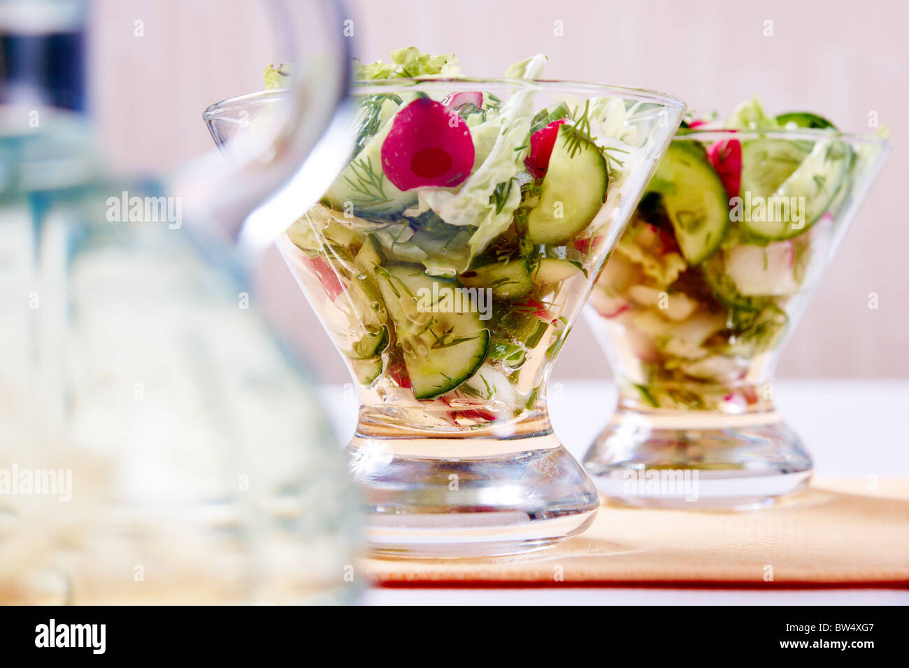 Vegetable salad portions hi-res stock photography and images - Alamy