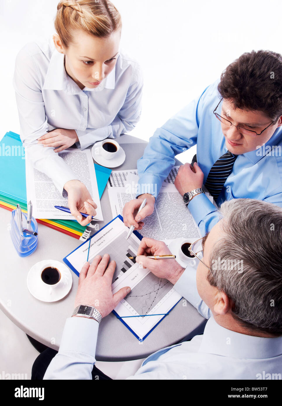 Photo of business persons planning their work Stock Photo - Alamy