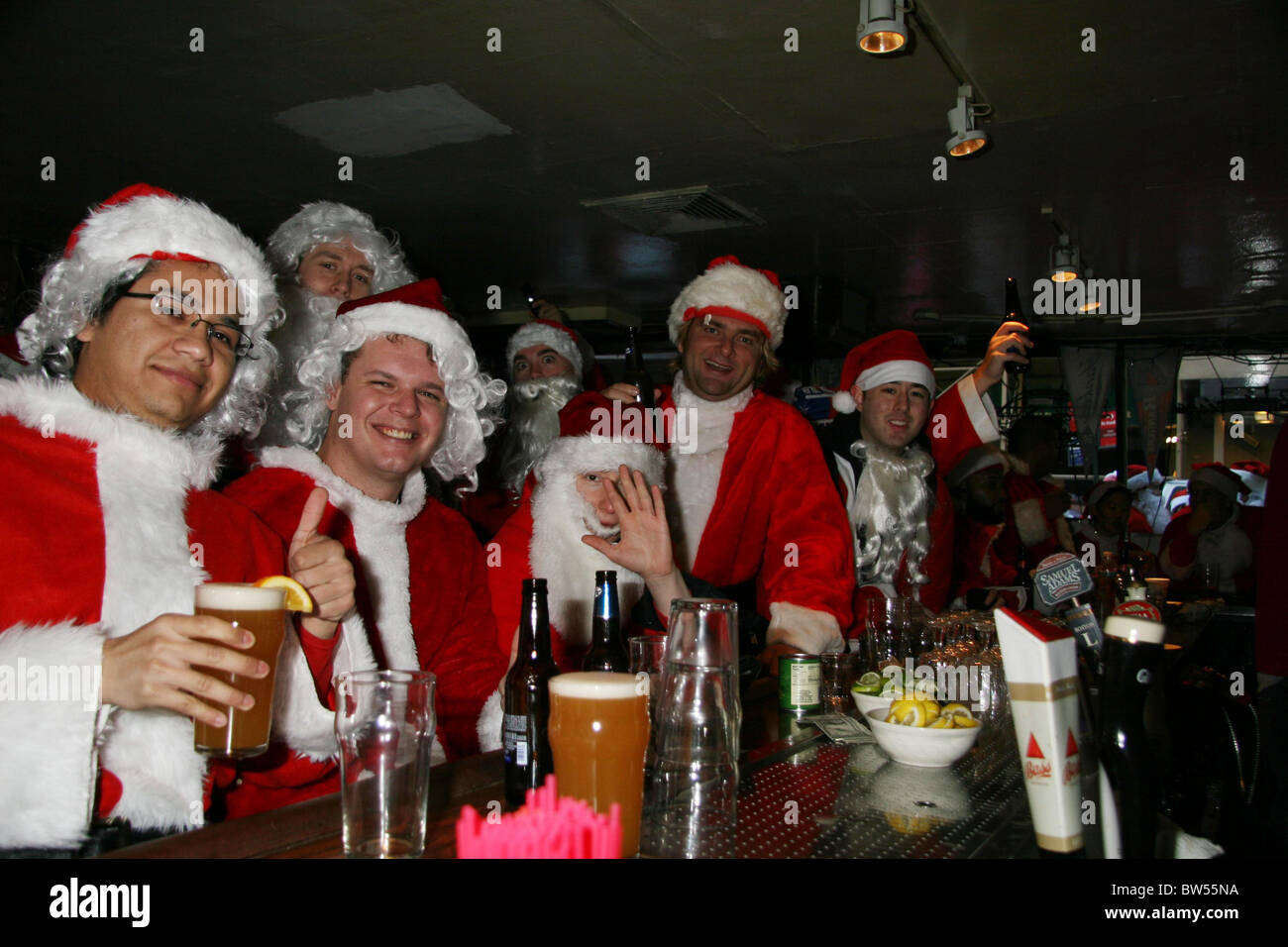 Santa claus drinking beer hi-res stock photography and images - Alamy