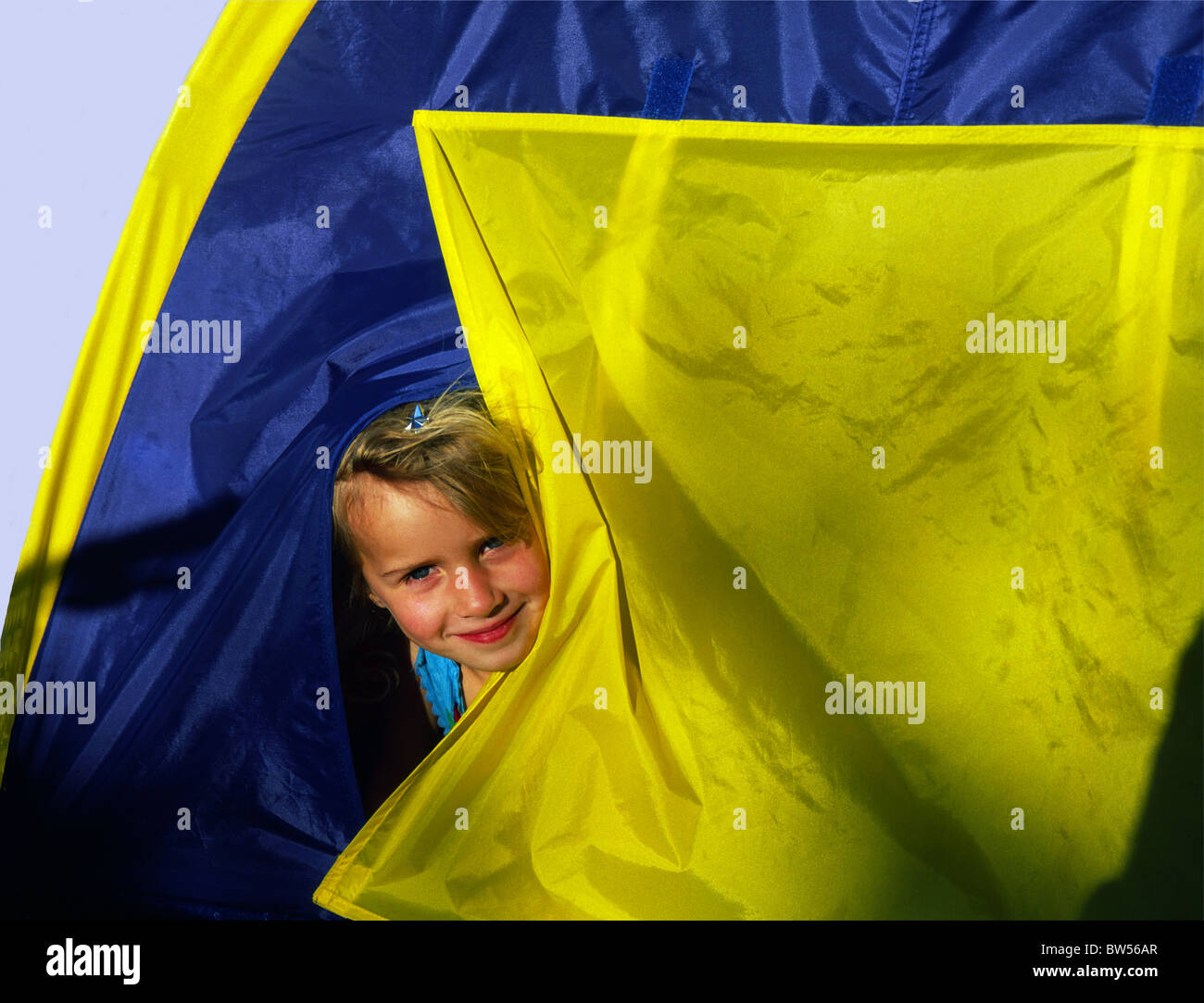 Peering out of tent hi-res stock photography and images - Alamy