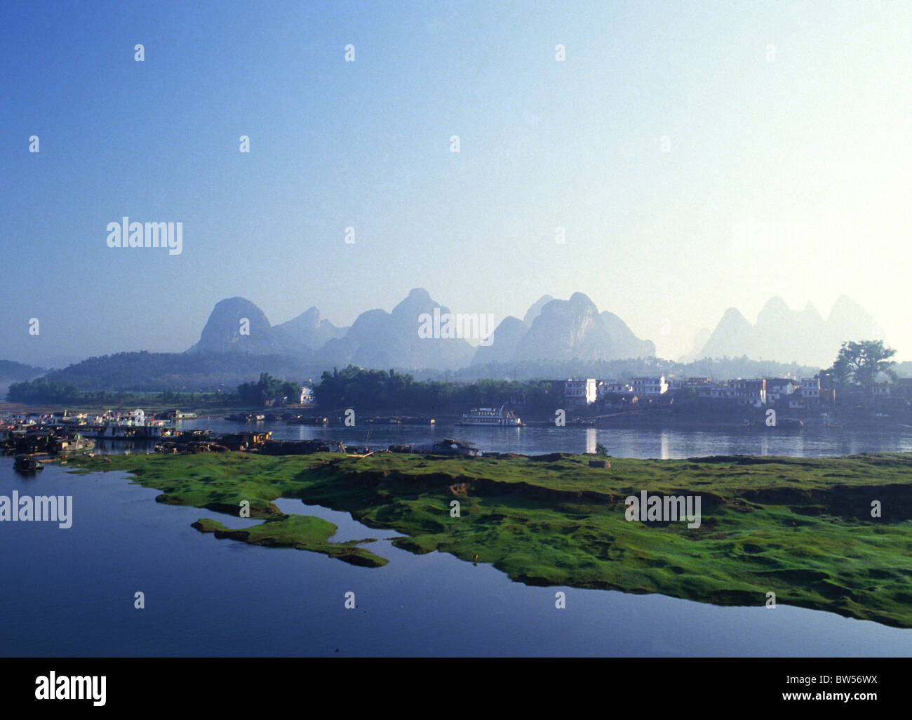 Yangshuo Mountains, Daytime View Stock Photo - Alamy