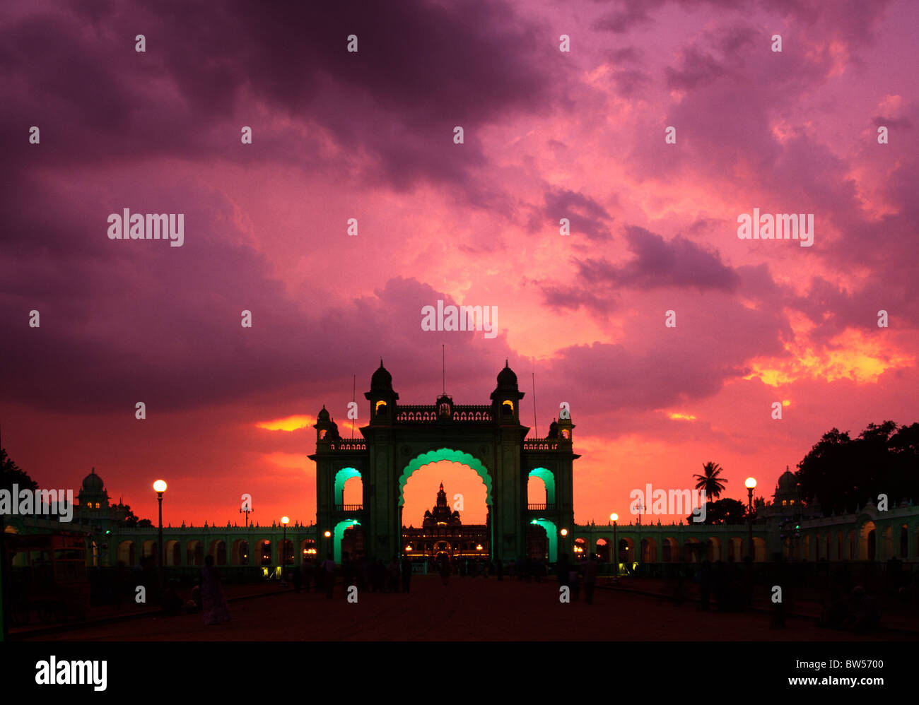 Mysore Palace, Dusk/ Sunset Stock Photo - Alamy