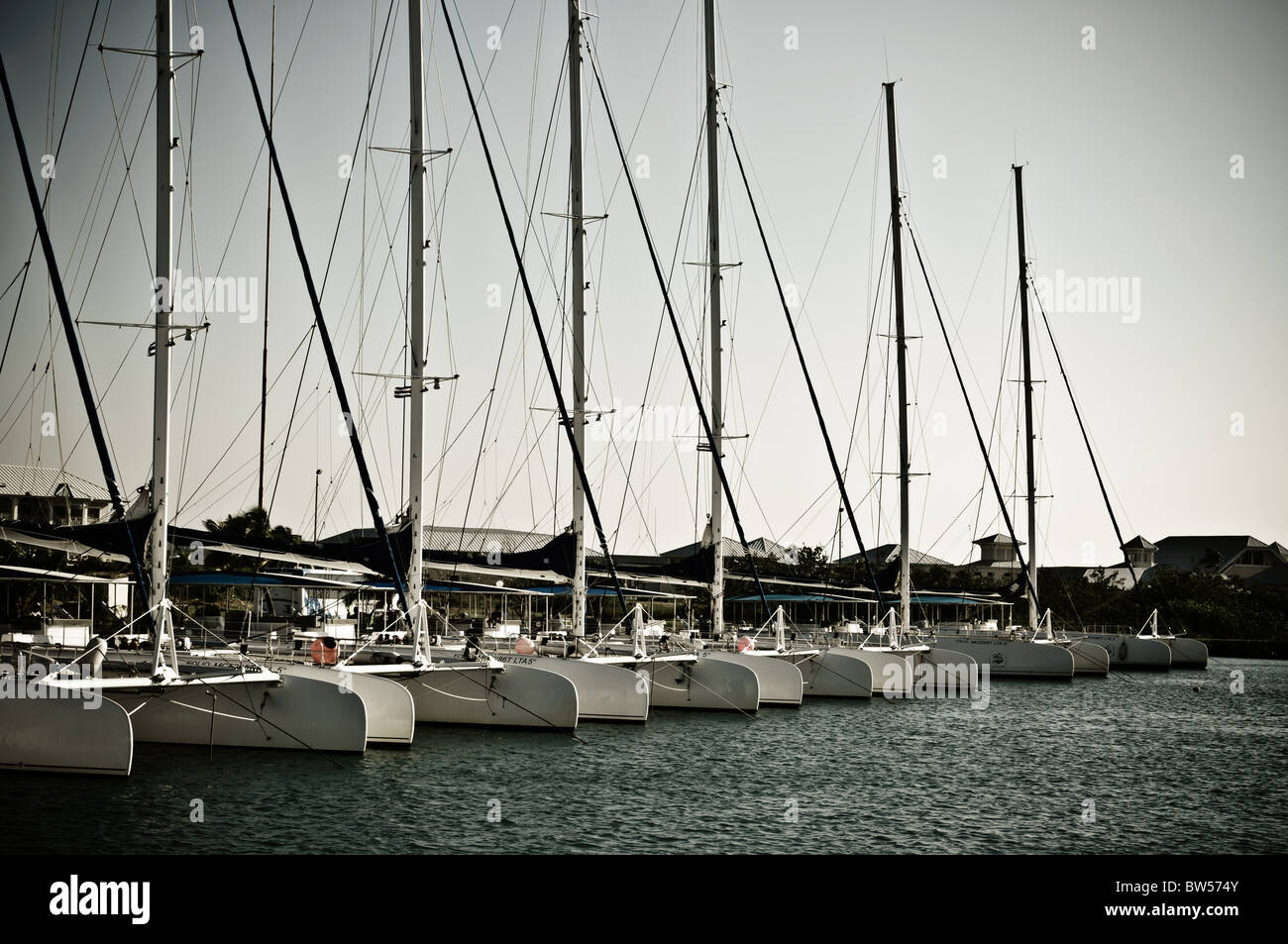 Boats at Harbor Stock Photo - Alamy