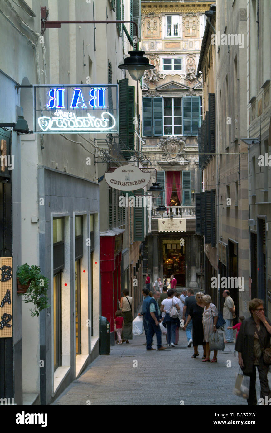 Old Town Street Scene Stock Photo - Alamy