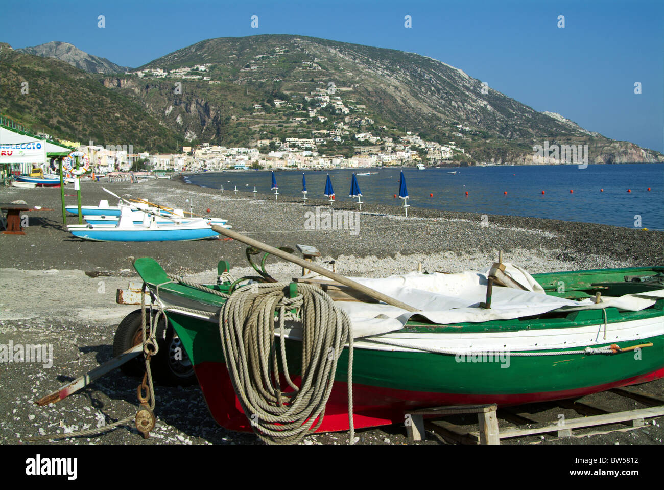 Lipari, Canneto Beach Stock Photo - Alamy