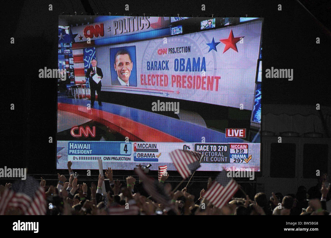 Barack Obama U.S. Presidential Election Victory Speech and Celebration ...