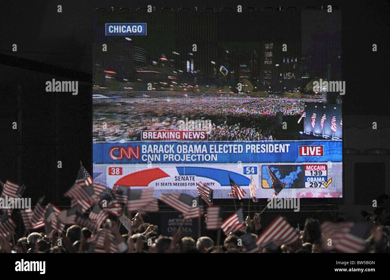 Barack Obama U.S. Presidential Election Victory Speech and Celebration ...