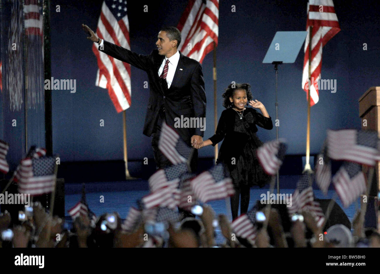 Obama grant park speech hi-res stock photography and images - Alamy