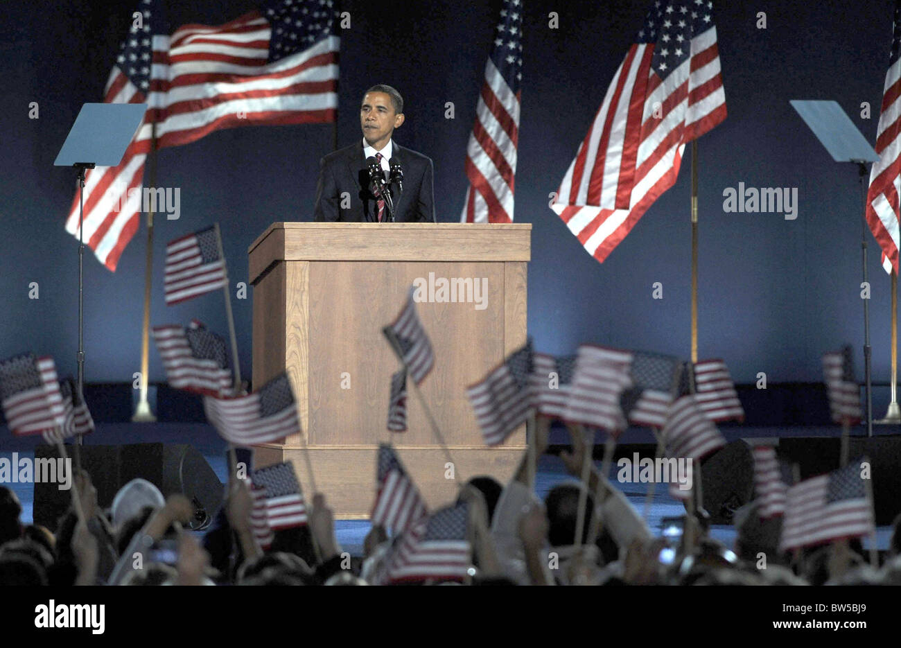 Barack Obama U.S. Presidential Election Victory Speech and Celebration ...